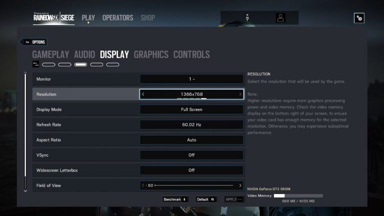Rainbow siege six Best settings for High FPS