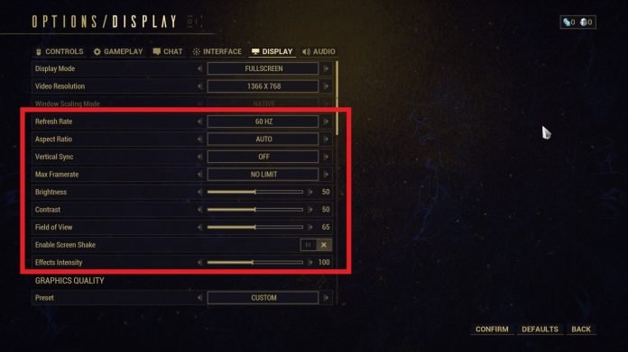 Warframe Best settings for High FPS Gaming