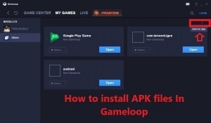 How to install Apk Files In Gameloop Emulator - 2 ways