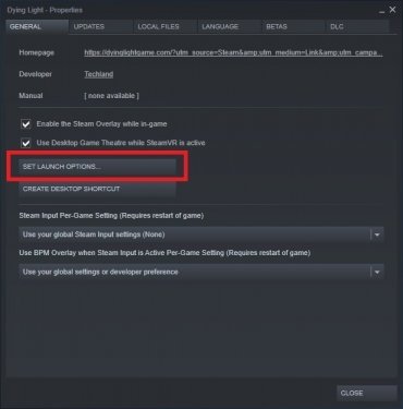 Steam Launch Options for Dying Light to fix lag & boost FPS